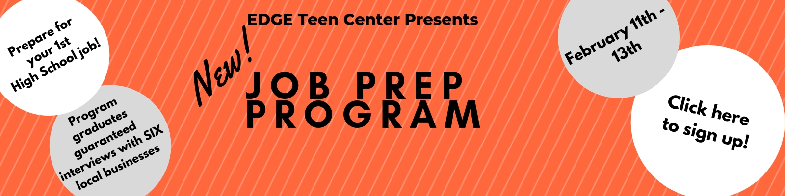 Job Prep Program – EDGE Teen Center