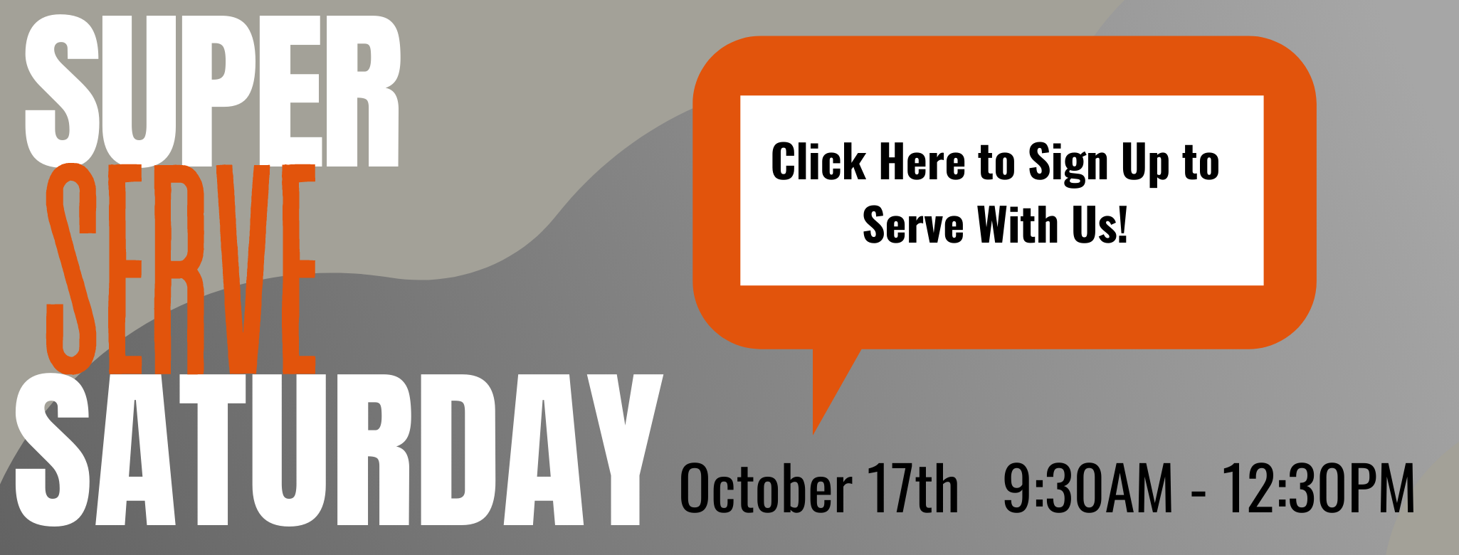 Super Serve Saturday Banner – EDGE Teen Center