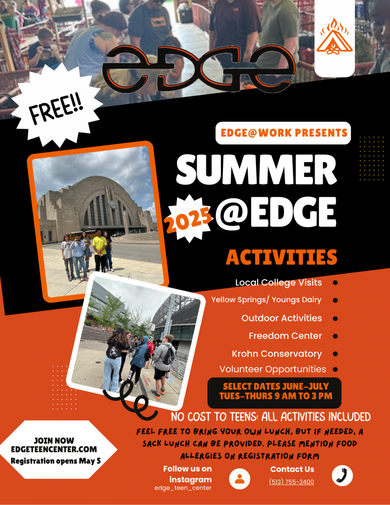 SUMMER@EDGE 2025 – EDGE Teen Center